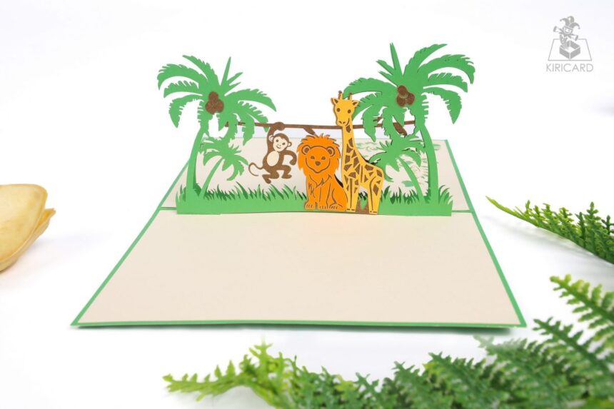 Jungle Pop Up Card - Kiricard