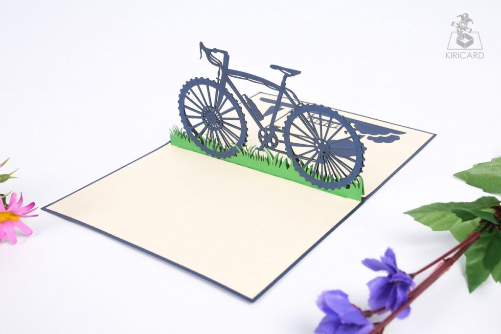 Retro Classic Bicycle Pop Up Card - Kiricard