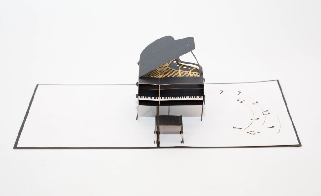 Piano Pop Up Card - Kiricard