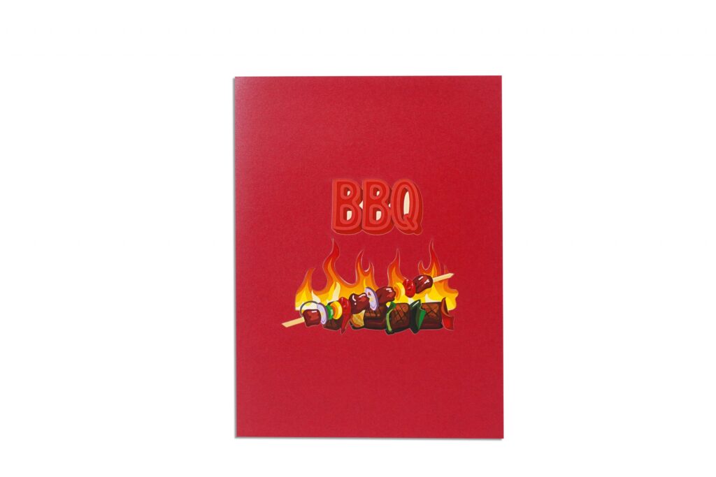 BBQ Pop Up Card - Kiricard
