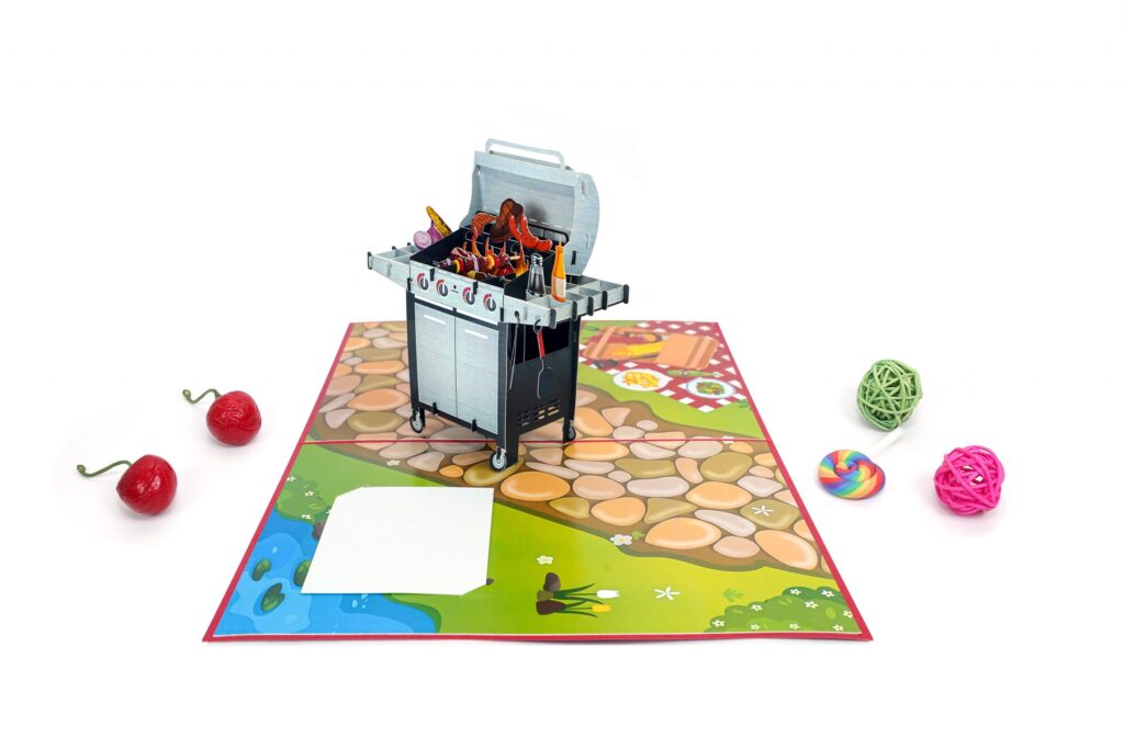 BBQ Pop Up Card - Kiricard