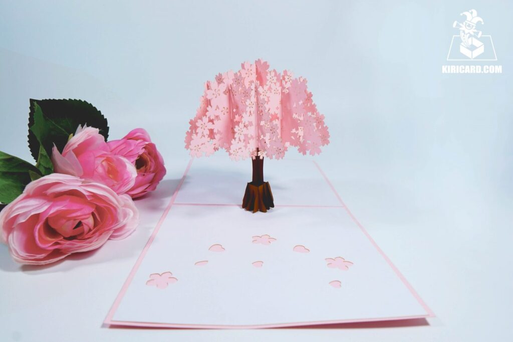 Blossom Tree Pop Up Card - Kiricard