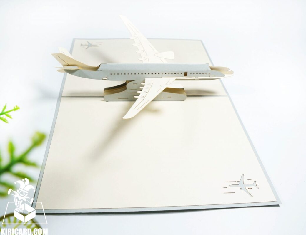 Airplane Pop Up Card - Kiricard