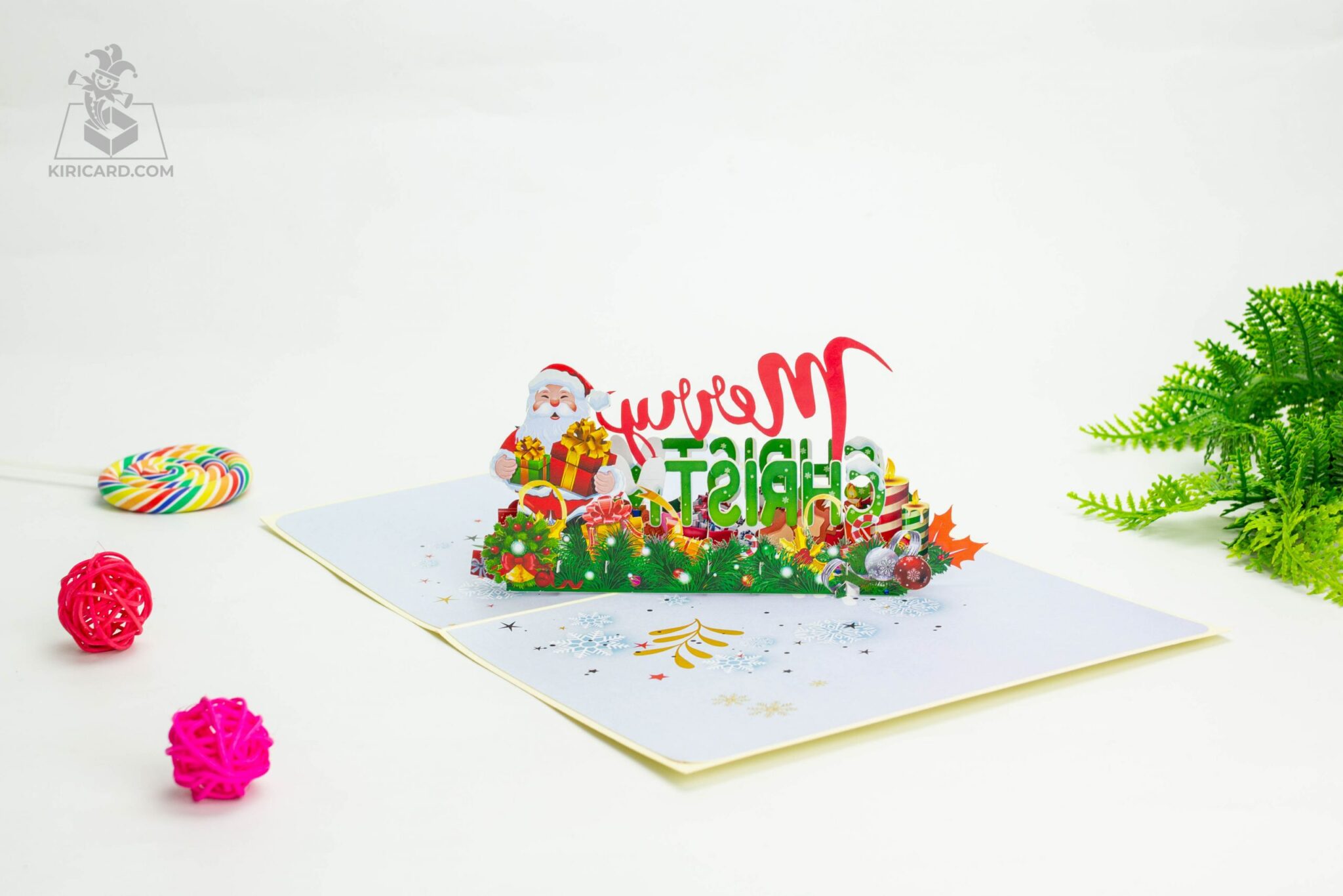 Merry Christmas Pop Up Card - Kiricard