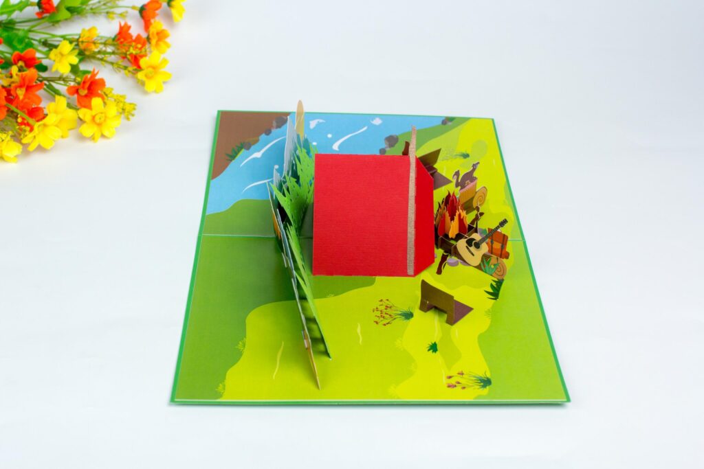 Camping Pop Up Card - Kiricard