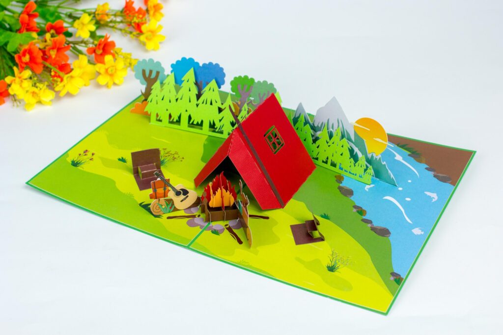 Camping Pop Up Card - Kiricard