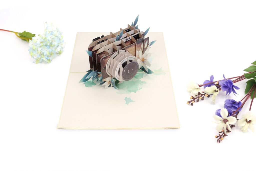 Vintage Camera Pop Up Card - Kiricard