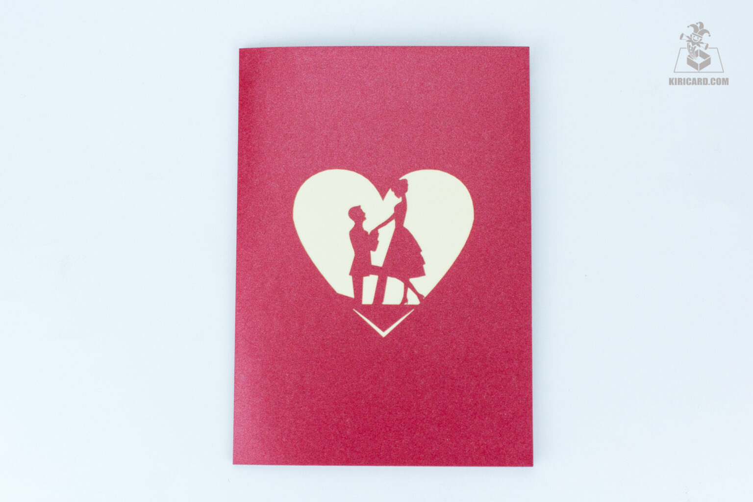 Floral Wedding Cake Pop-Up Card | Custom Bride & Groom 3D Wedding Card