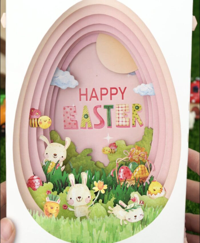 3D Easter Bunny Box Template - Free Download